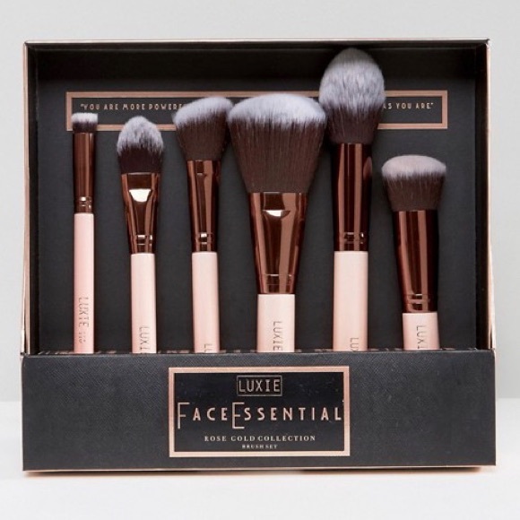 Luxie | Makeup | Luxie Face Essential Rose Gold Brush Set | Poshmark
